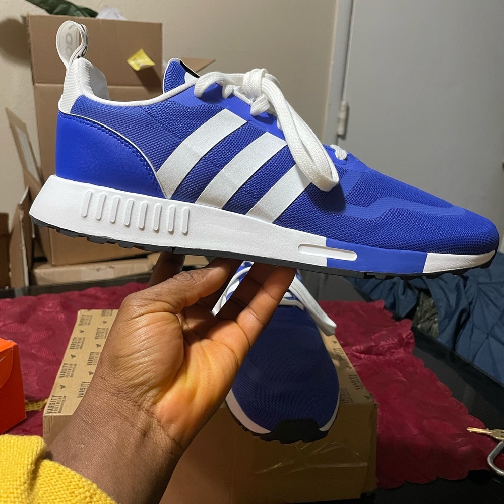 Adidas Multix Mens Blue White Casual Trainers Size 12… - Gem